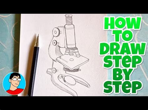 How To Draw Compound Microscope Compound Microscope Diagram Step By
