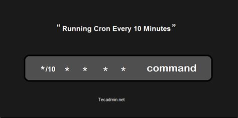 Running A Cron Every 10 20 Or 30 Minutes Tecadmin Techzamin