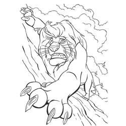 Dessins Le Roi Lion Films d animation à colorier Coloriages à imprimer