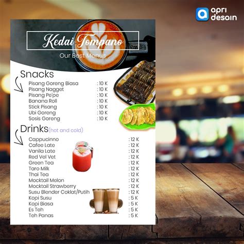 Detail Contoh Daftar Menu Minuman Kekinian Koleksi Nomer