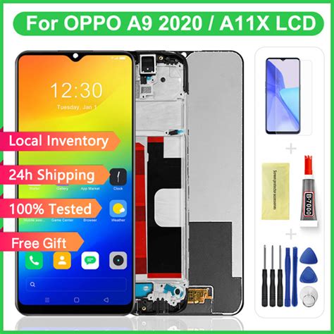 Original LCD With Frame For OPPO A9 2020 A5 2020 A31 A11X A8 REALME C3