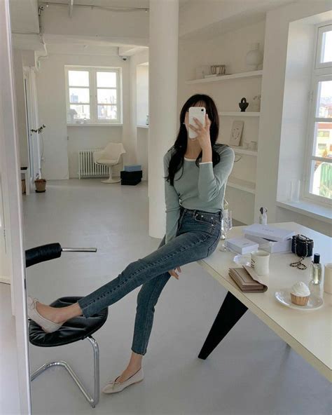 Jeans Outfits Style Korea Korean Girl Fashion Korean Casual Korean