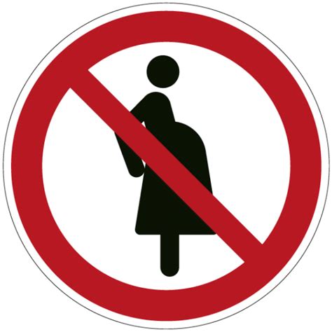 Panneau Interdiction aux Femmes Enceintes ISO 7010 OZC Signalétique
