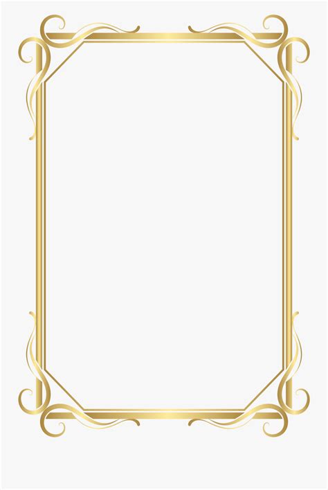 Border Frame Gold Png Free Transparent Clipart ClipartKey