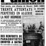 Le 1er Novembre 1954 La Toussaint Rouge AU FIL DES MOTS ET DE L