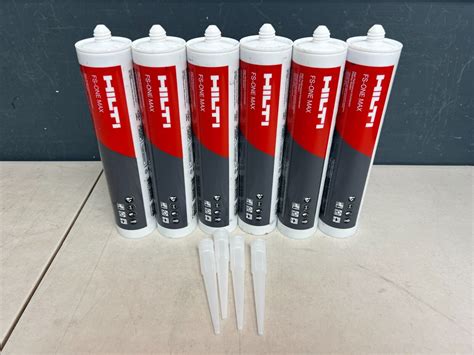 Hilti FS One Max Intumescent Firestop Sealant 10 Fl Oz Lot Of 6 Tubes