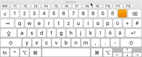 german keyboard layout