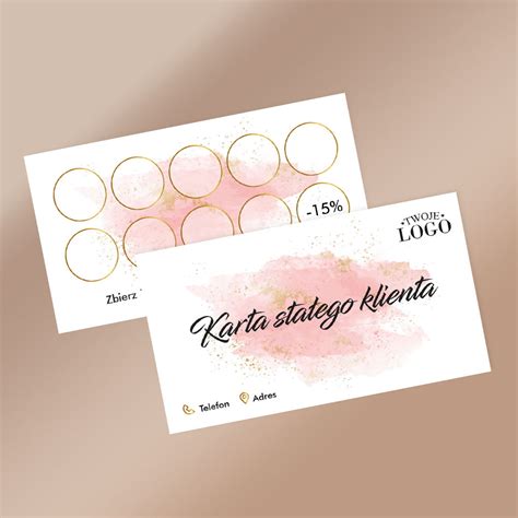 Karty Stałego Klienta z logo beauty Zamów teraz