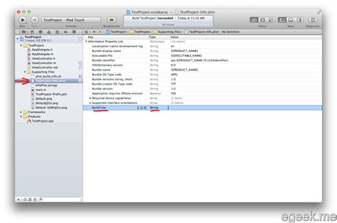 Xcode Insert Git Build Info Into IOS App KISS