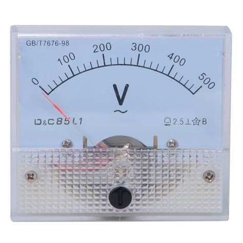 Voltmètre analogique VBESTLIFE Gamme d échelle de test de tension 0