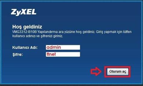 TTnet Zyxel VMG3312 B10B Adsl Vdsl Modem Yazılım Firmware Update