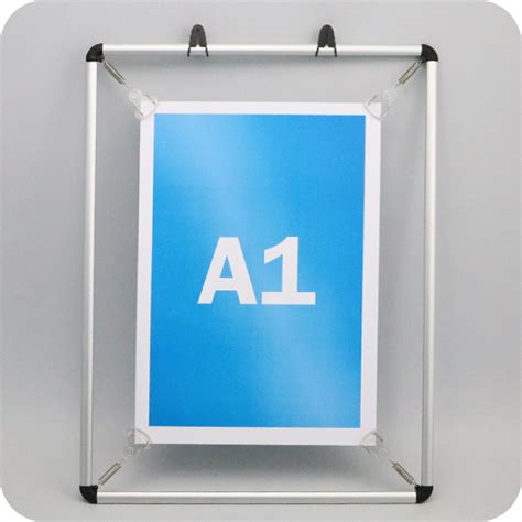 Cadre Daffichage Avec Tendeurs Pour Format A1 Aluminium Argent