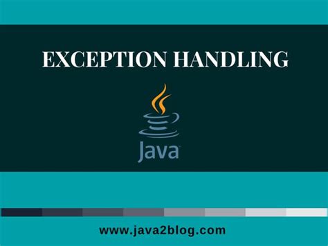 exception handling in java ppt