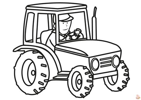 Gratis Kleurplaat Tractor Voor Kinderen Leuke Kleurplaten Van