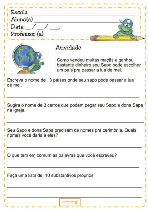 2º 3º e 4º ANO SEQUÊNCIA DIDÁTICA LÍNGUA PORTUGUESA Cuca Super