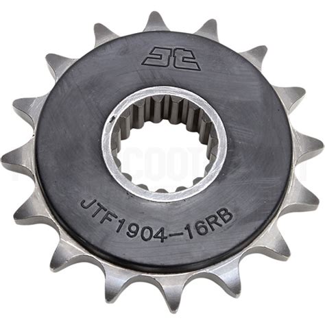 Jeu De Pignons 16 Dents En Acier Avec Caoutchouc JTF1904 JT Sprockets