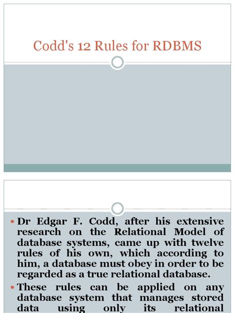 04 codd s 12 rules for rdbms pdf relational model databases