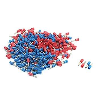 Uxcell 16 AWG Wire E1508 Blue Red Pre Insulating Ferrules Terminals 380