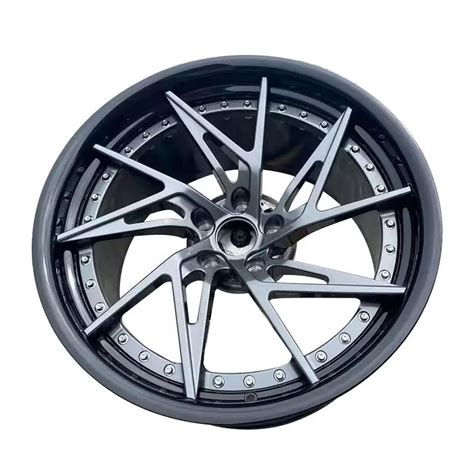 Hot Selling Customized 2 Piece Super Deep Concave Gunmetal Gloss Lip