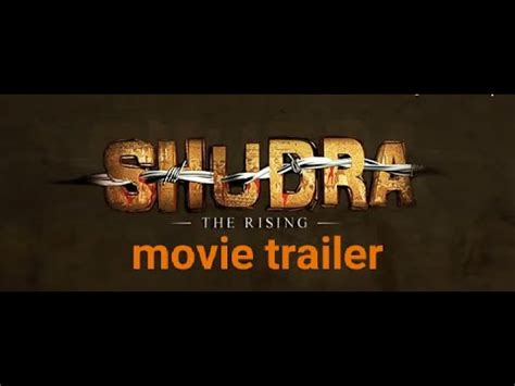 Shudra The Rising Official Trailer Sanjiv Jaiswal Baba Play Youtube