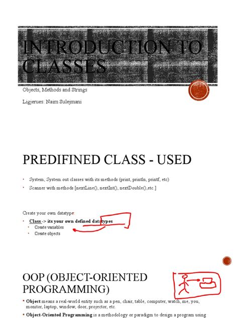 introduction to classes objects methods and strings ligjerues naim sulejmani pdf object