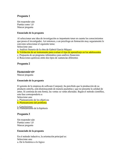 Pdf Fase 1 Presaberes Quiz Fundamentos Y Generalidades De Investigacion