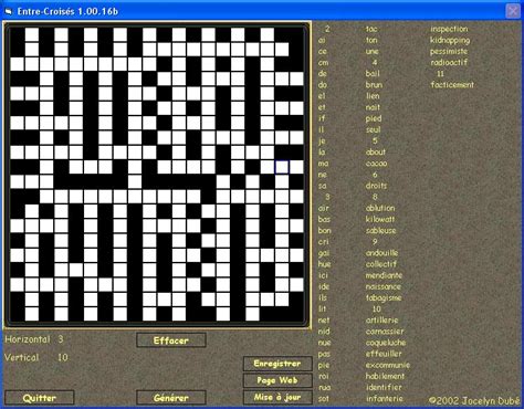 G N Rateur De Mots Crois S Gratuit Faq D Entre Crois S