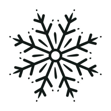 Silhouette Of Snowflake 14498901 PNG
