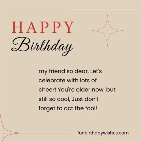 Funny Birthday Poems For Friends