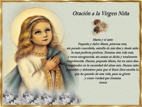 Santa María Madre de Dios y Madre nuestra Oración a la Virgen Niña