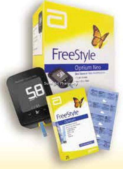 Freestyle Optium Neo Blood Glucose Ketone Monitoring System Strips 25 S