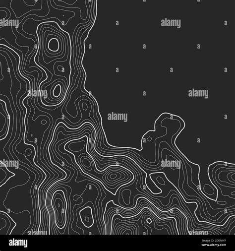 Topographic Map Background With Space For Copy Line Topography Map
