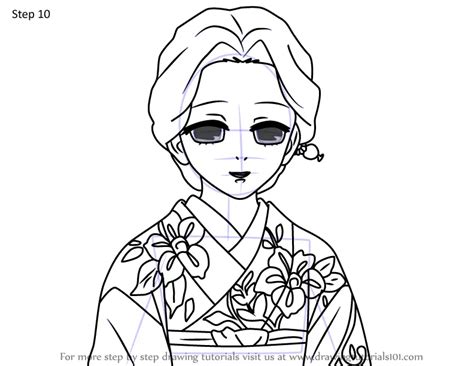 How To Draw Tamayo From Demon Slayer Demon Slayer Step By Step