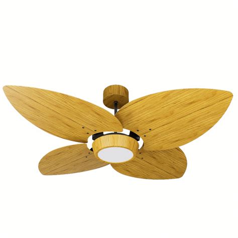 Ventilador De Teto Natuvent Dahlia Led P S Madeira Freij