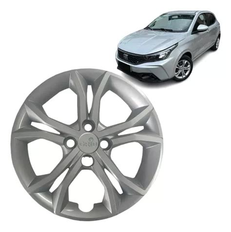 Jogo De Calotas Fiat Argo Aro 15 Prata 2023 2024 Parcelamento Sem Juros