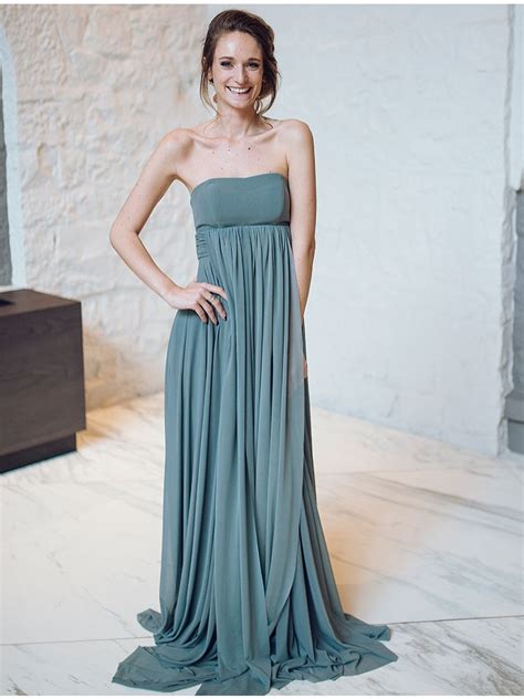 Robe De Demoiselle Dhonneur Multi Attaches Verte Anne Sophie