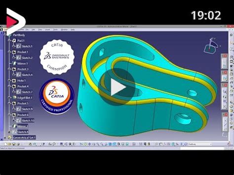 How To Create A Mechanical Part Using CATIA Part Design 120 Modelmania