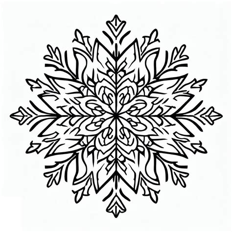 Coloriage Flocon De Neige Imprimer Sur Coloriageenfant