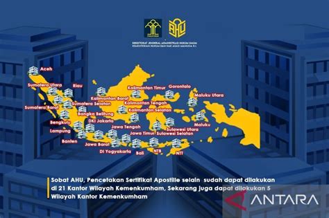 25 Kanwil Kemenkumham Layani Pencetakan Sertifkat Apostille ANTARA