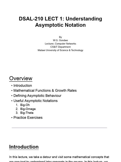 dsal 210 lecture 3 understanding asymptotic notation pdf mathematics systems science