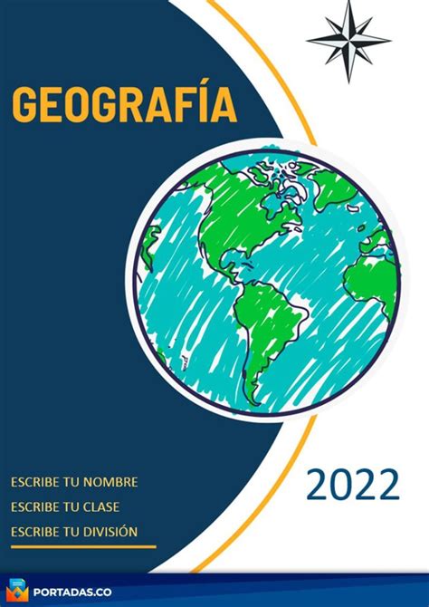 Portadas De Geograf A Cuadernos Y Trabajos En Word