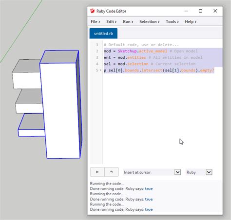 Intersect Method Problem Ruby API SketchUp Community