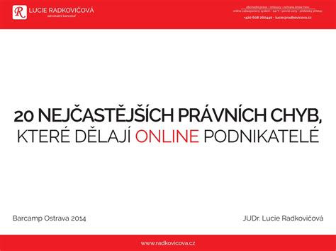 PDF 20 nejčastějších právních chyb které online podnikatelé dělají a