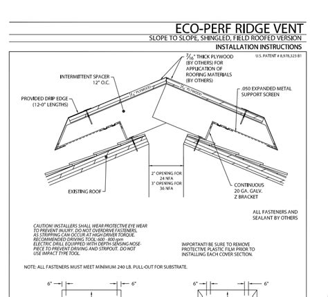 Eco Perf Ridge Vent