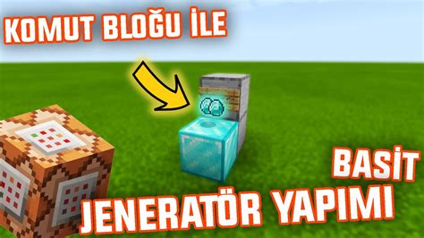 KOMUT BLOĞU İLE BASİT JENERATÖR YAPIMI Minecraft Komut Okulu 28