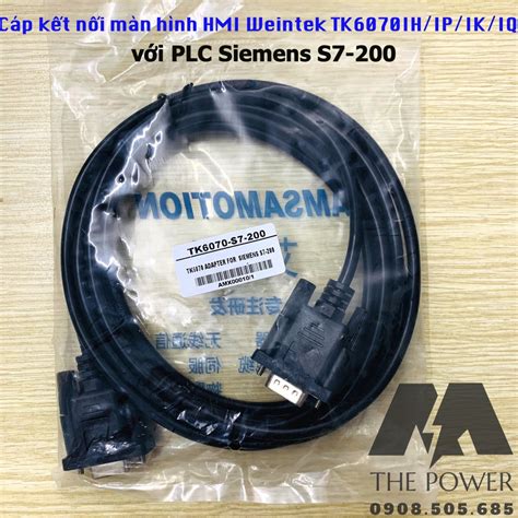 Cáp Kết Nối Màn Hình HMI Weintek TK6070IH IP IK IQ Với PLC Siemens S7