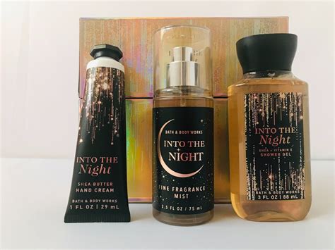Bath And Body Works INTO THE NIGHT Set Of 4 TRAVEL SIZE GIFT BOX EBay