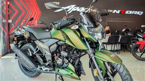 Esta Es La Nueva APACHE RTR 160 4V GOLDEN GREEN YouTube