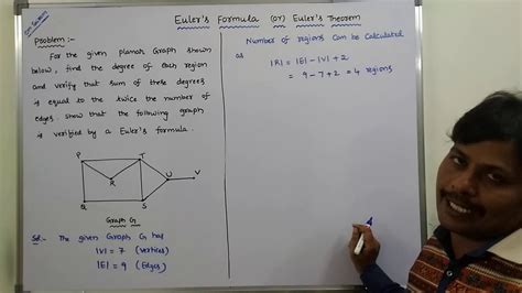 part 2 example problem on euler s formula or euler s theorem youtube