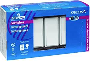 Leviton 5601 2WM Interruptor Silencioso De CA De 15 Amperios 120 277